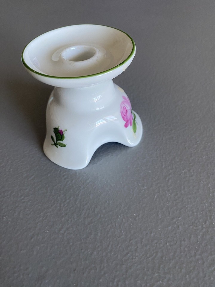 Viennese Roseby WIENER PORZELLAN Single Light Candle Stick Vintage ...