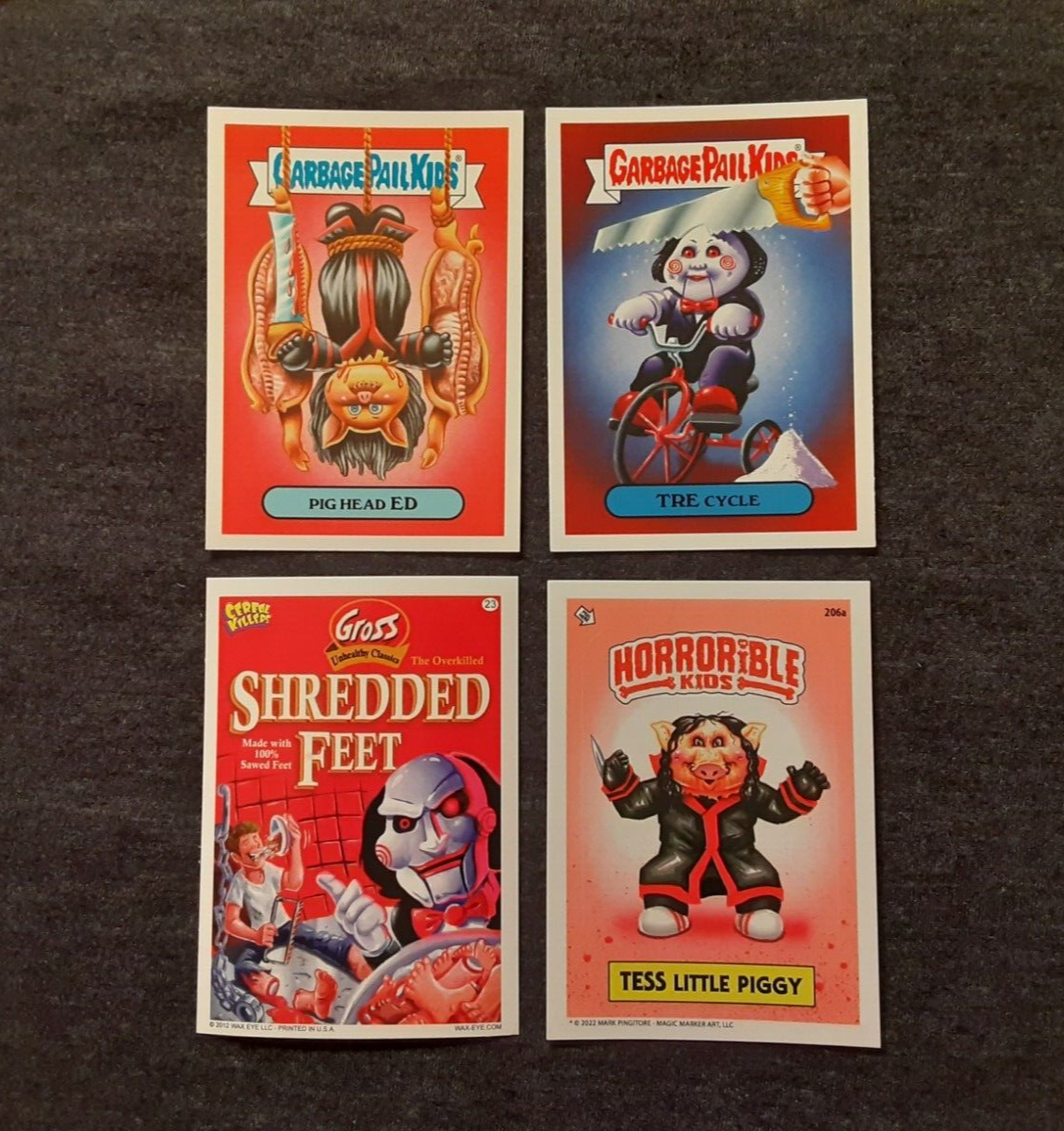 garbage pail kids saw OH, THE HORROR-IBLE tre cycle cereal killers joe ...