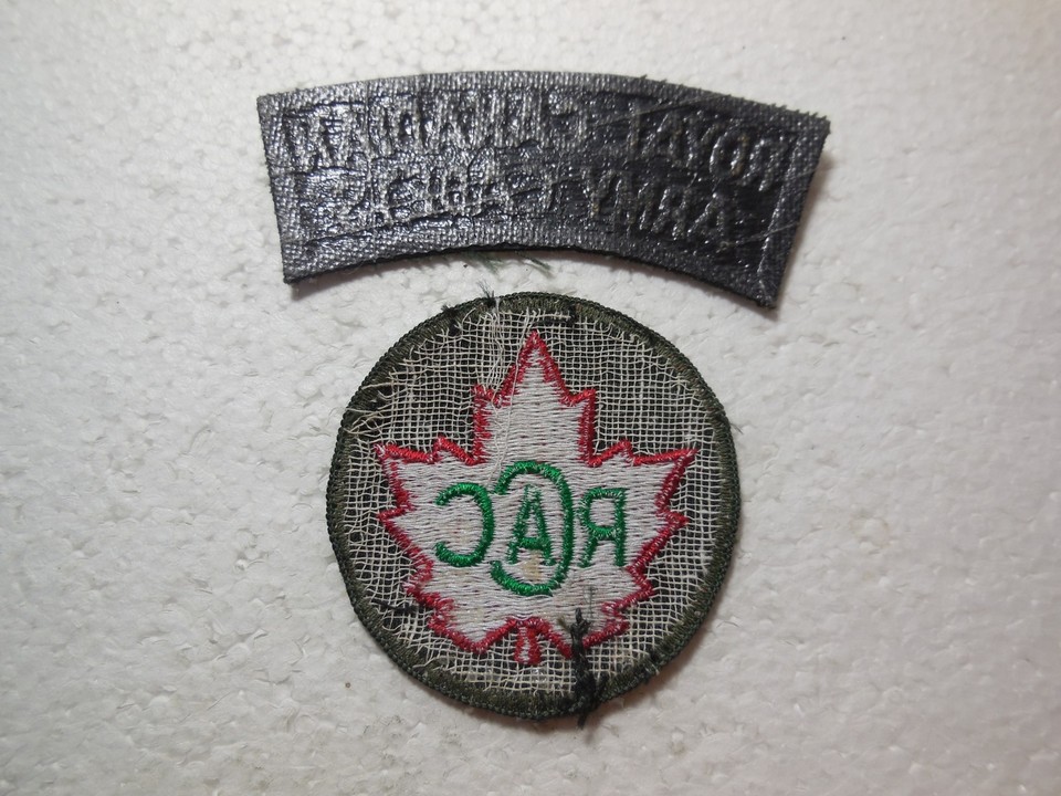 TWO ROYAL CANADIAN ARMY CADETS SHOULDER TITLE PATCHES FREE USA SHIPPING ...