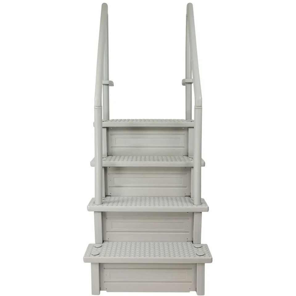Aqua Select 28" Wide Above Ground Heavy Duty Swimming Pool Step Ladder ...