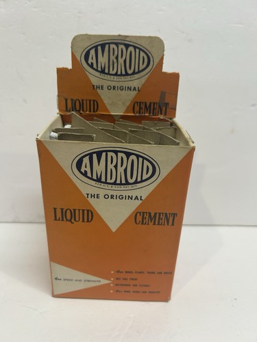 Vintage Control Line Model Airplane Ambroid Cement NOS Case Glue | eBay