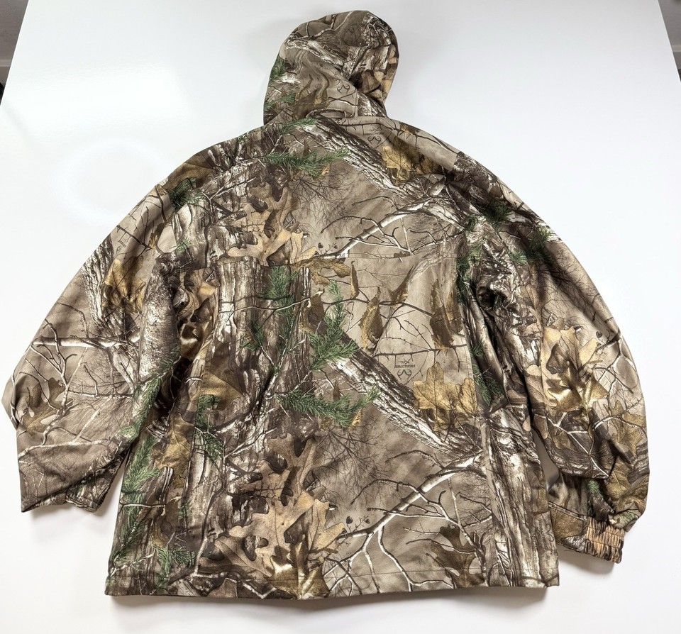 Vintage Realtree Camo Hunting Jacket XL Hooded Insulated Outdoor Coat ...