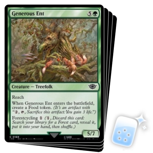 GENEROUS ENT X4 The Lord Of The Rings Magic MTG MINT CARD | eBay