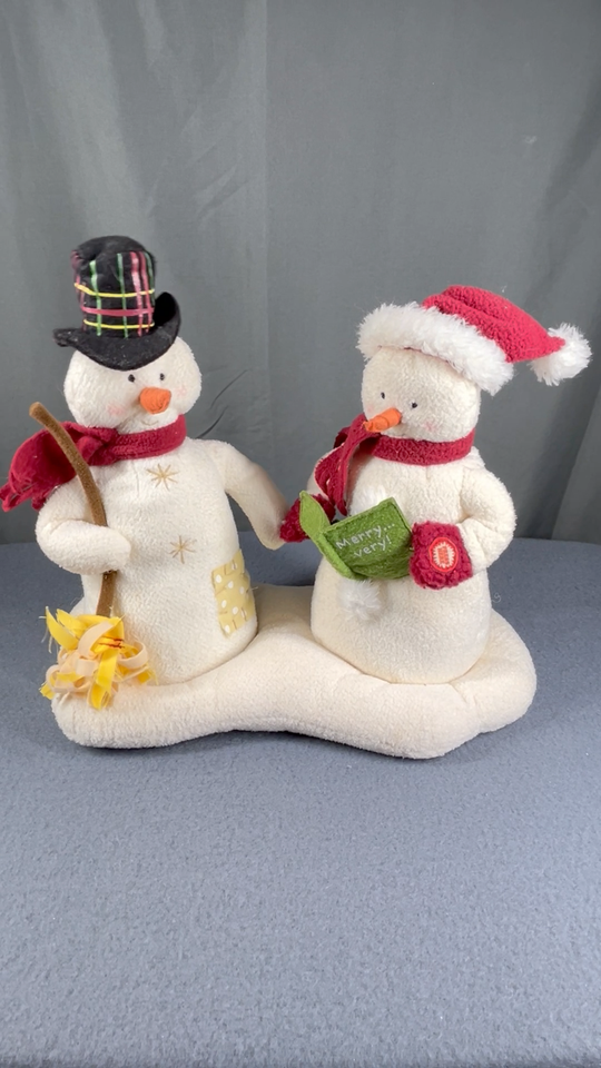 VTG 2003 Hallmark Animated Singing Jingle Pals Snowmen Couple Tested ...