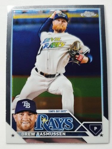 2023 Topps Chrome Drew Rasmussen Tampa Bay Rays #210 | eBay