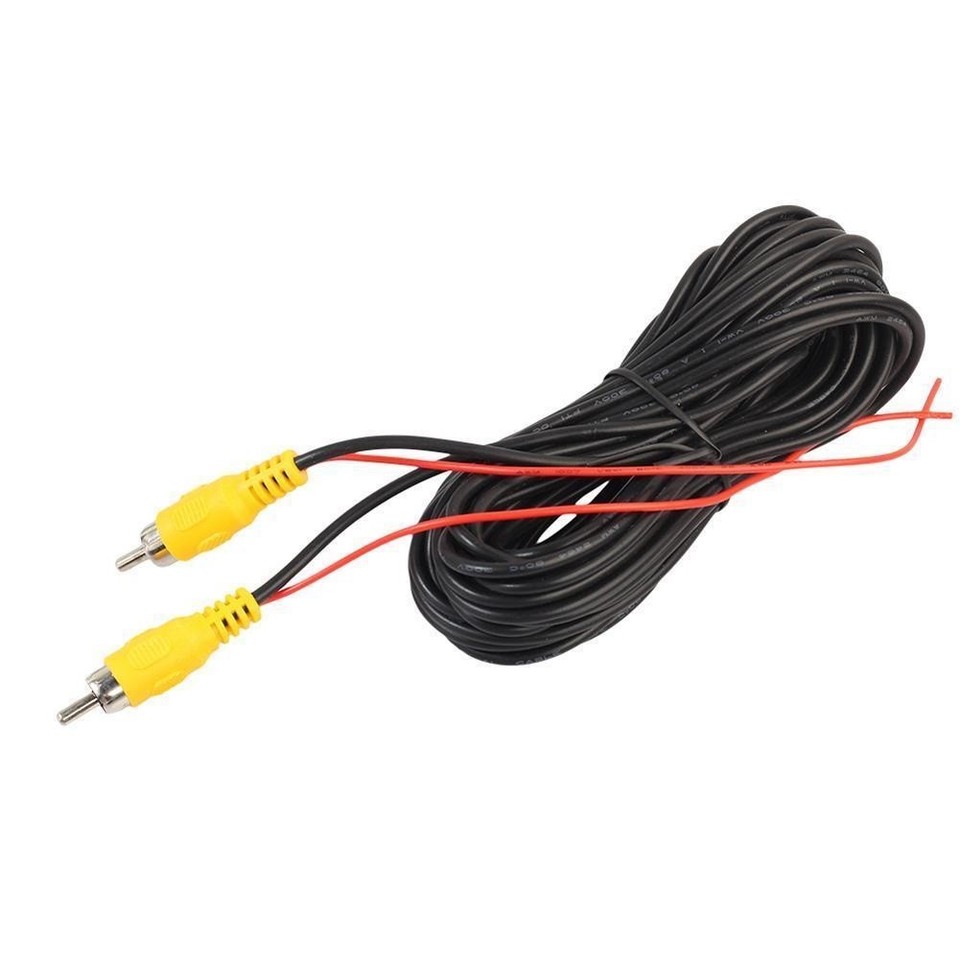 6M Car reverse camera Video extension cable RCA power trigger wire ...