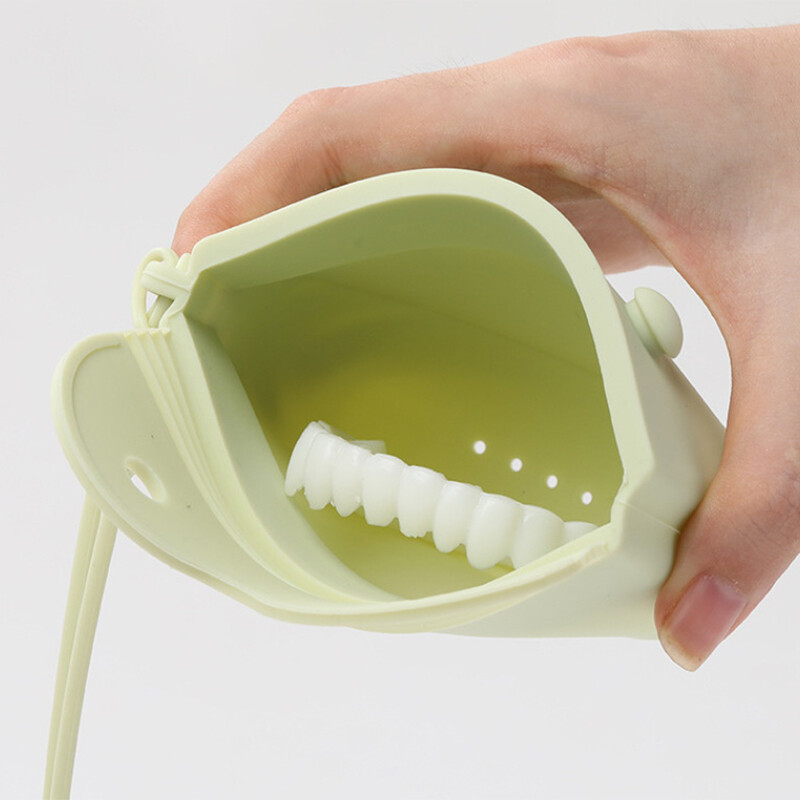 Silicone Orthodontic Retainer Box Teeth Mouth Denture Dental Case Guard ...