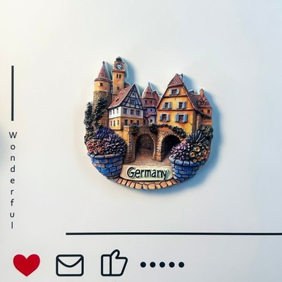 Rotenburg Germany 3D Fridge Magnet Tourist Souvenir Resin Refrigerator ...