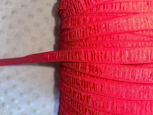 10 yards Cherry Red gathered bra strap Lingerie stretch sewing Elastic ...