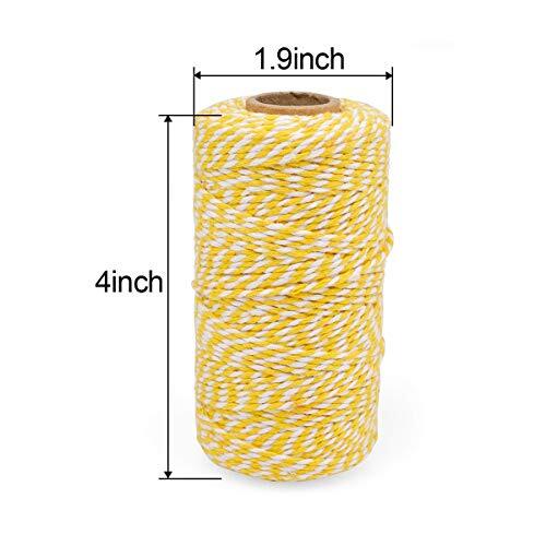 Holiday Twine Wedding Twine Cotton Bakery String Yellow And White Twine ...