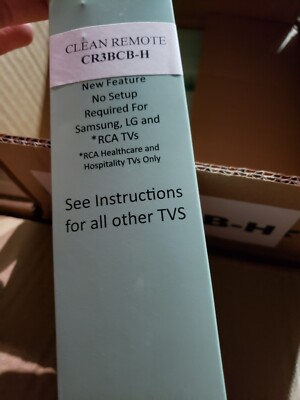 QTY 1 Clean Remote CR3BCB-H Big Button Universal TV Remote | eBay