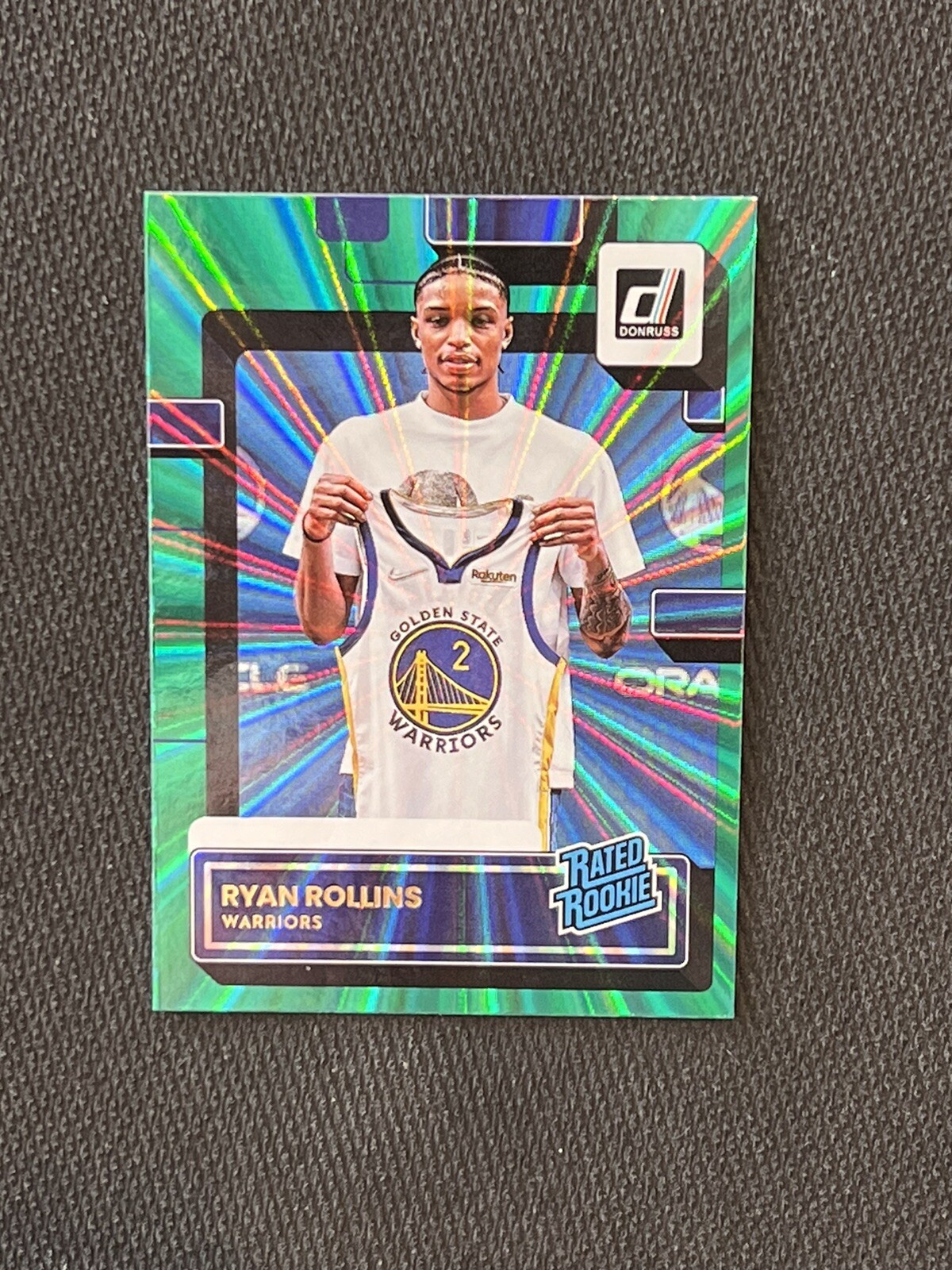 RYAN ROLLINS 2022-23 Panini Donruss Rated Rookie Green Laser HOLO FOIL ...