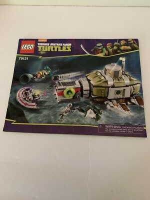 LEGO TMNT RARE TURTLE SUB UNDERSEA CHASE 79121 INSTRUCTION MANUAL ONLY ...