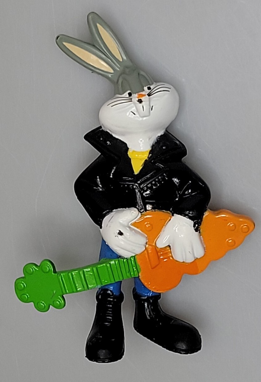 Vintage 1994 NOS Warner Bros Looney Tunes Rock & Roll Bugs Bunny PVC ...