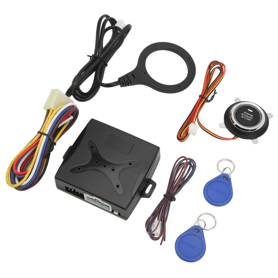 Car Push-Start Ignition Kit Smart Engine Start Stop Button Keyless Go ...