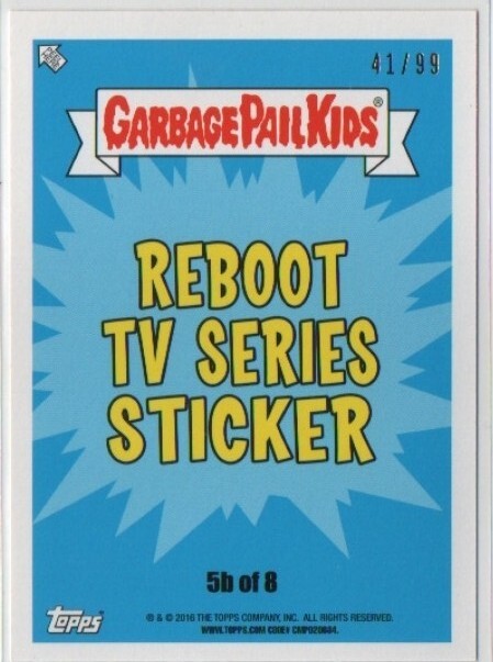 Topps Garbage Pail Kids Prime Slime Trashy TV Stuffed Stephanie Blue ...