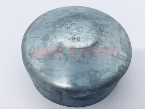 5 x Galvabond Post End Cap Top Round Suit 50NB Pipe 60mm Tube End Fence ...