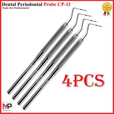 SET OF 4 Perio CP 11 Probes Dental Periodontal Probe Color Coaded ...
