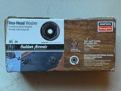Simpson Strong-Tie Out Door Accents STN22-R24 Hex-Head Washers - 24 ct ...