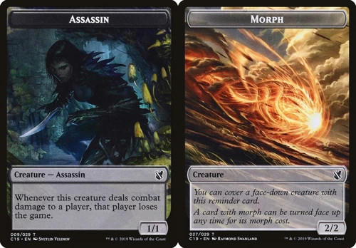 [4x] Assassin // Morph - Token TC19 LP MTG | eBay