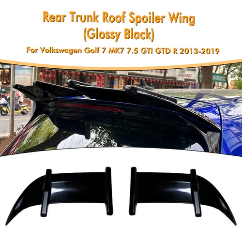 2pcs Rear Trunk Spoiler Lip For VW Golf MK7 MK7.5 GTI GTD R 2013-19 ...