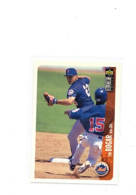 1996 Collector's Choice New York Mets Baseball Card #619 Tim Bogar | eBay