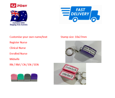 Custom Name Stamp Self inking stamp Registered Nurse Clinical Nurse RN ...