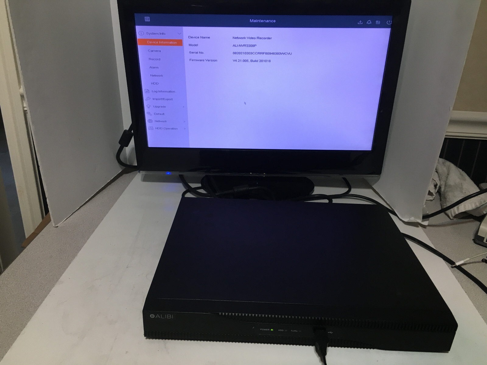 Alibi+3300+Series+8+Channel+NVR+8mp+Recording+Resolution+Integrated+8 ...