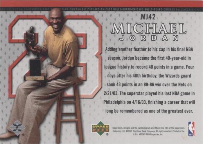 Las mejores ofertas en 2005-06 Upper Deck Michael Jordan/LeBron James ...