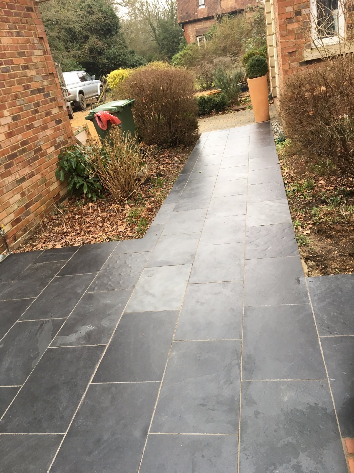 Black Slate Paving Patio Slabs Garden 15m2 600x300mm 20mm Thick FREE ...