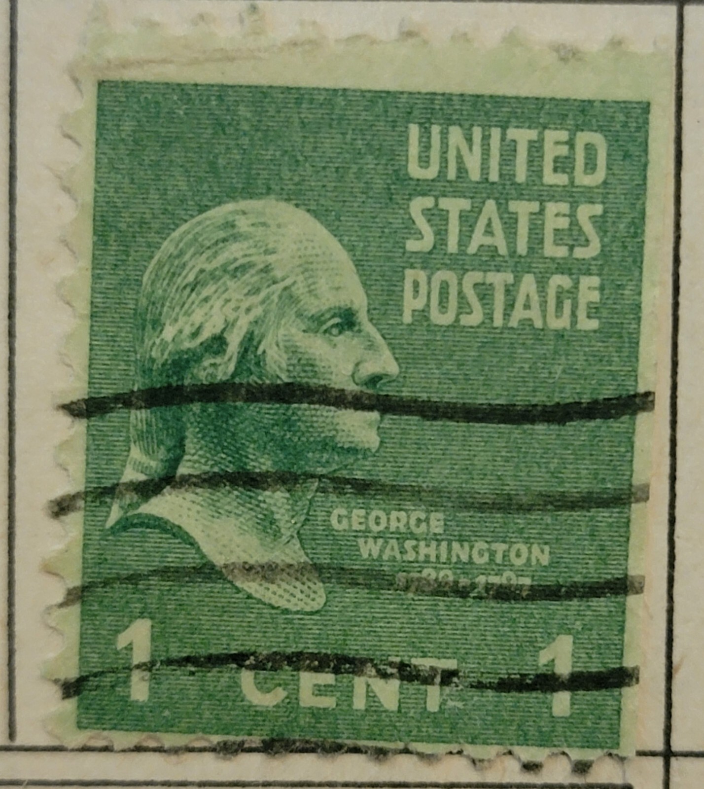 George Washington 1 Cent Stamp 1789-1797 Very Rare Vintage | eBay