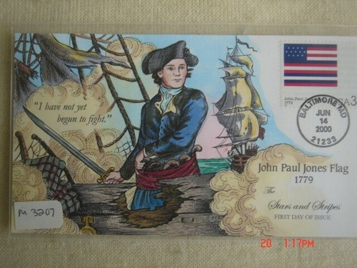 The Stars & Stripes John Paul Jones Flag FDC HP Collins#M3207 S#3403g ...