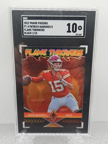 2022 Patrick Mahomes Flame Throwers Black 1/10 Pop 1 | eBay