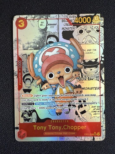 Tony Tony Chopper EB01-006 Alt Art Manga One Piece TCG English EB01 ...