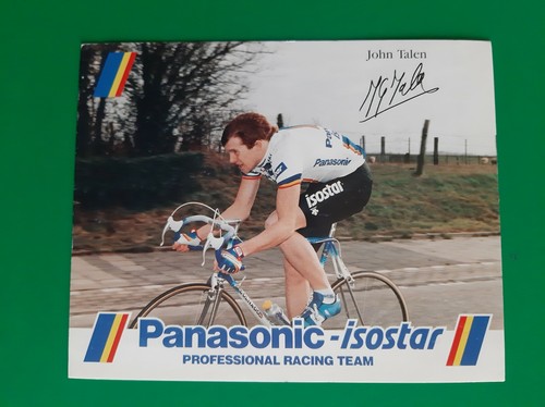 CYCLISME carte cycliste JOHN TALEN équipe PANASONIC isostar 1988 | eBay