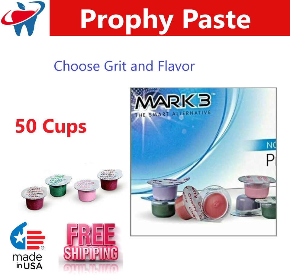 Dental Prophy Paste Cups Prophylaxis Non Splatter Mark3 All Grits ...