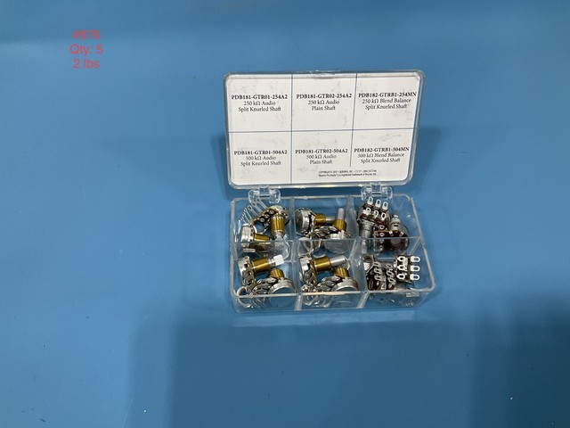 H-1202-1 BOURNS PRO AUDIO MINI-GUITAR POTENTIOMETERS STANDARD MODELS ...