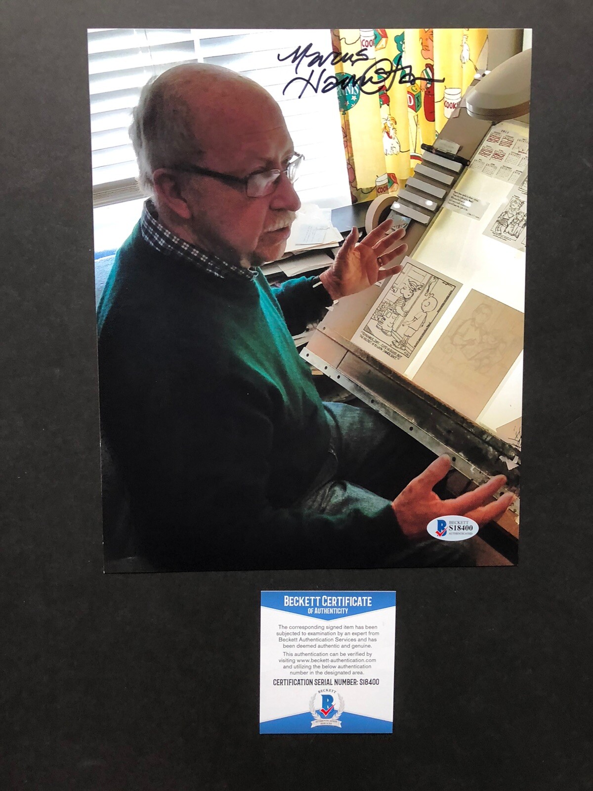 Marcus Hamilton autographed signed 8x10 photo Beckett BAS COA Dennis ...