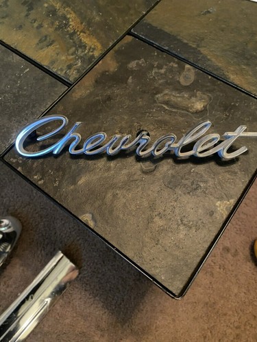 1966-68 Chevrolet Impala Biscayne Bel Air Trunk Lid Tailgate Emblem OEM ...