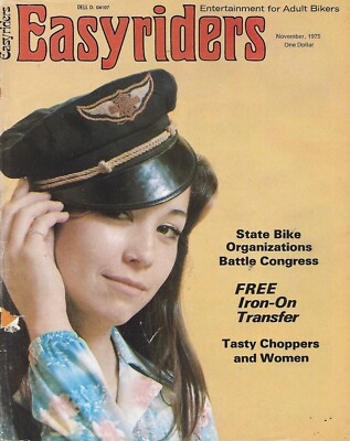NOVEMBER 1975 EASYRIDERS MAGAZINE MOTORCYCLES CHOPPERS MANN GIRLS BIKER ...