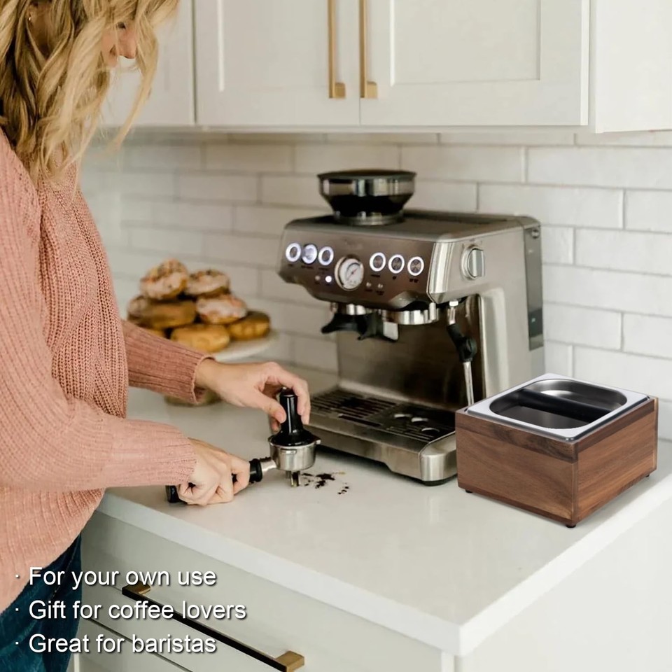 Knock Box Espresso - Coffee Knock Box and Tamp Station for Espresso ...