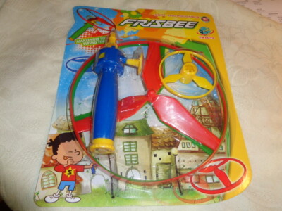 3 Flugkreisel Flieger zum Abschießen D 29 D 5 cm auf Karte NEU OVP ...