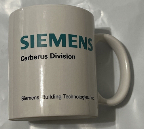 Siemens BUILDING TECHNOLOGIES IN CERBERUS DIVISION Coffee Cup Mug WHITE ...