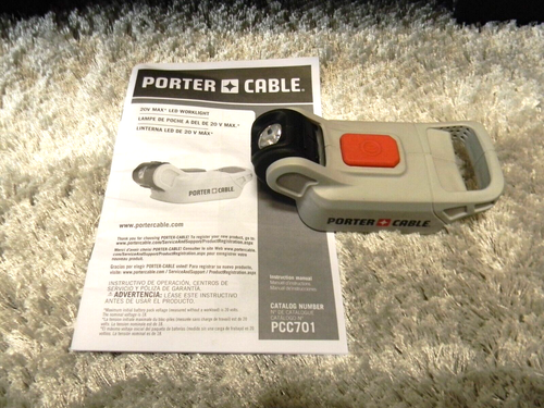 NEW Genuine PORTER CABLE PCC701 20v 20 Volt LED Flashlight Worklight | eBay