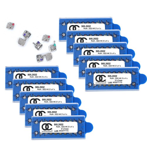 100 Boîtes Dental orthodontic OC mental bracket brace mini roth 022 345 ...