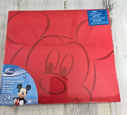 EK Success Disney Mickey Mouse Red Scrapbook Album Red 8.5" x 8.5 ...