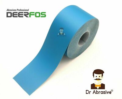 HOOK and LOOP Sandpaper Roll 115mm Sanding Wet and Dry Strips 40-2000 ...
