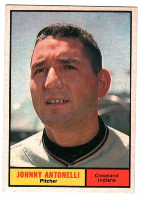 1961 Topps #115 Johnny Antonelli, Cleveland Indians | eBay