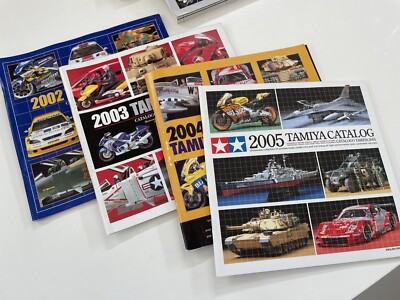 TAMIYA CATALOG LOT OF 4 GUIDEBOOK PLASTIC MODEL KITS VINTAGE RC CAR ...
