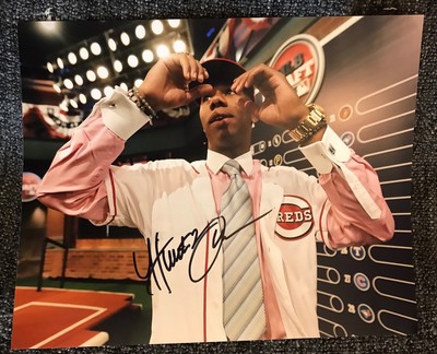 Hunter Greene Signed 8 X 10 Picture Autographed Baseball Proof ...